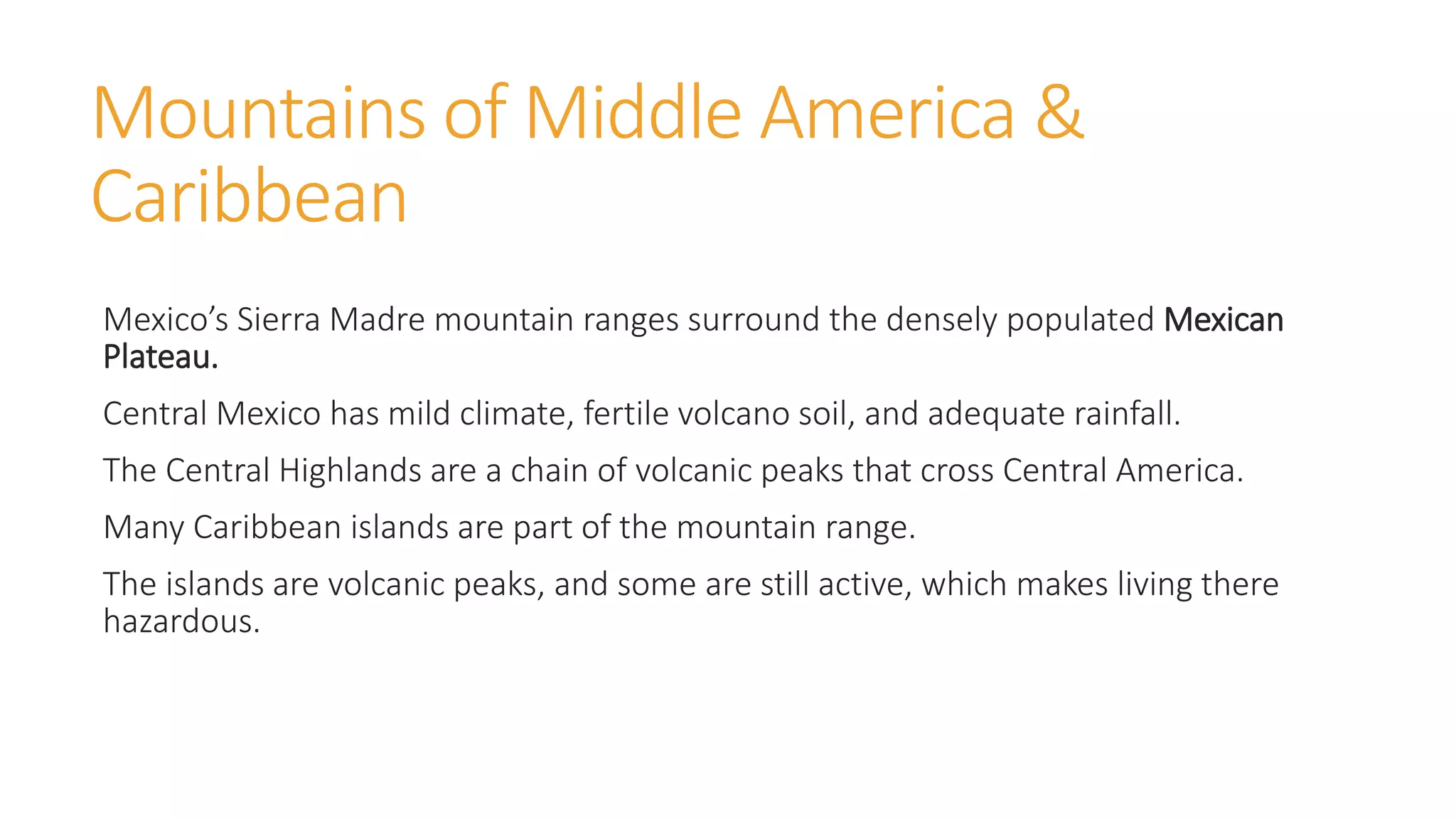 Physical Geography of Latin America | PPTX