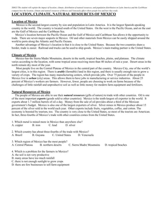 Latin america crct_prep_notes | PDF