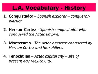 Latin America History vocabulary#2 | PPT