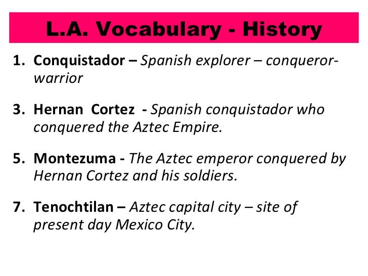 Latin America - History Vocabulary#2