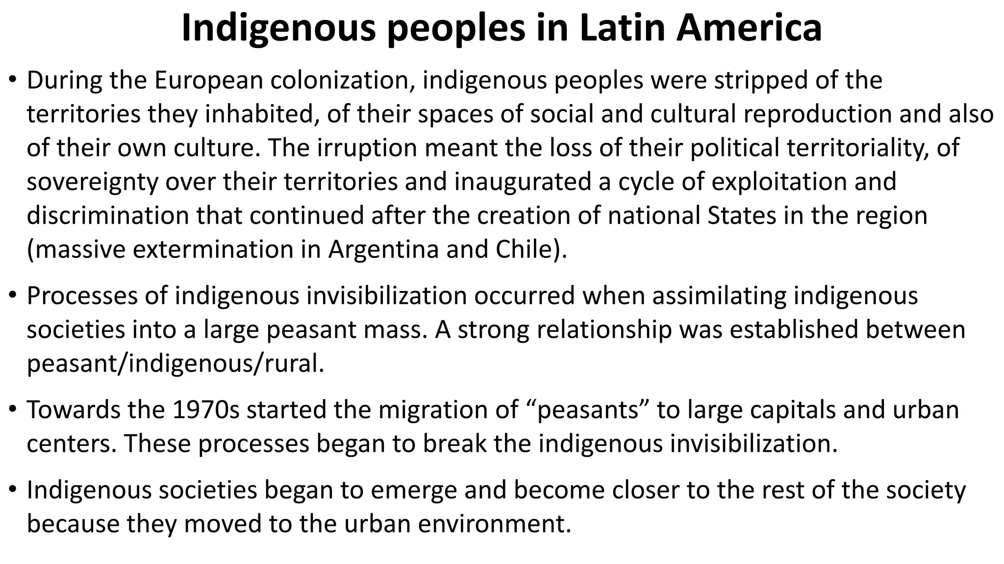 Latin america indigenous people | PPTX
