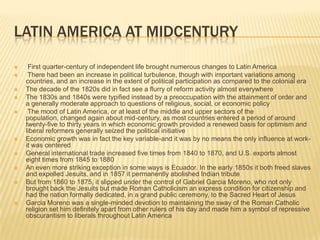 Latin America In The 19th Century | PPT