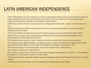 Latin America In The 19th Century | PPT