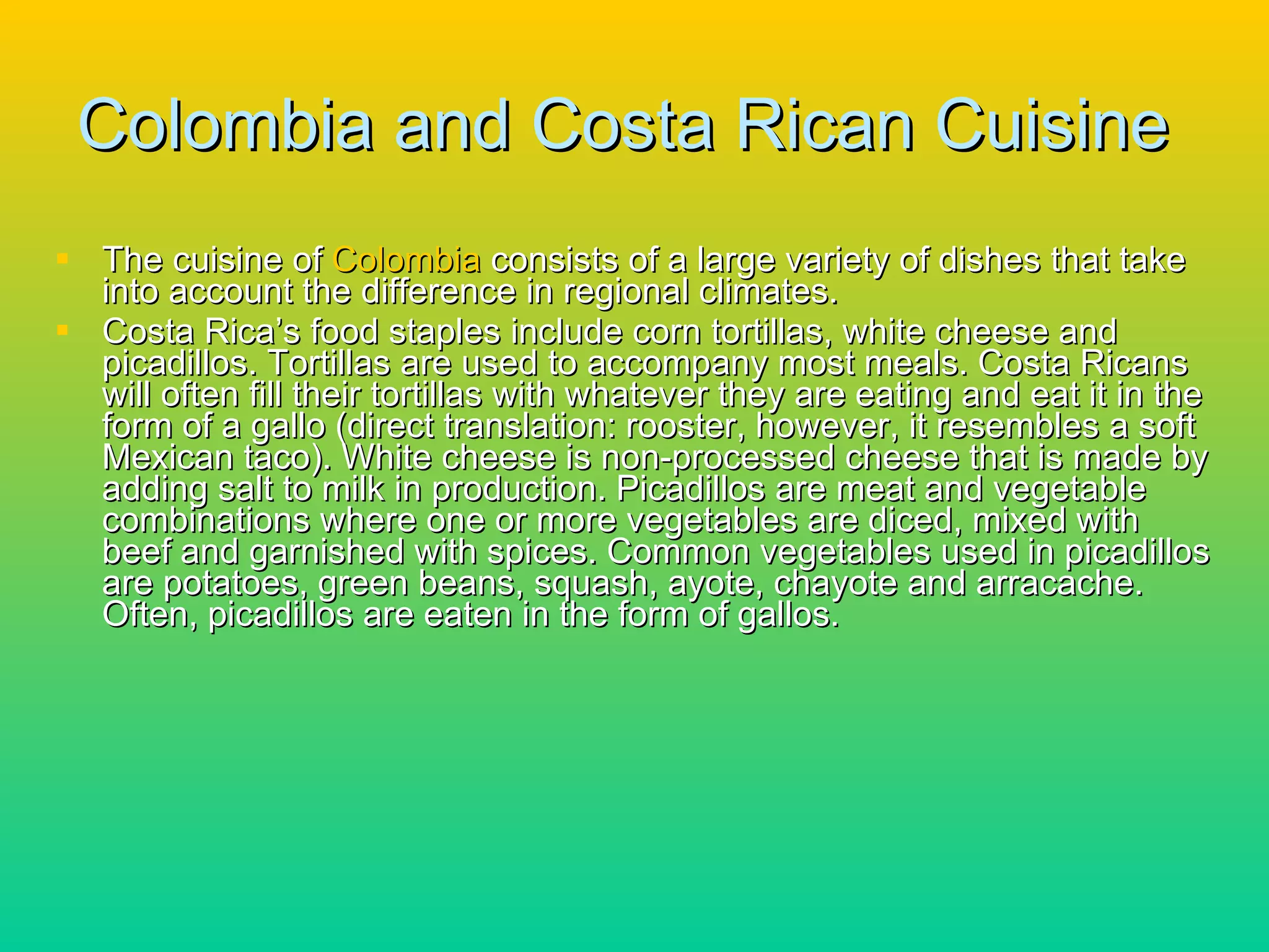 Latin american cuisine | PPT