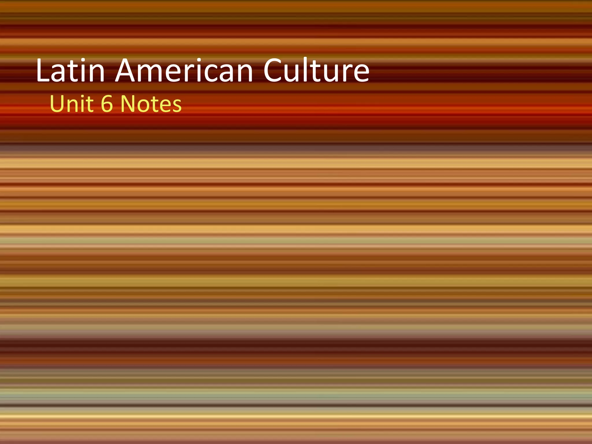 Latin american culture | PPT