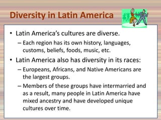 Latin American culture powerpoint | PPT