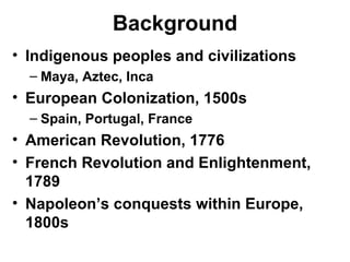 Latin American Independence Movements | PPT