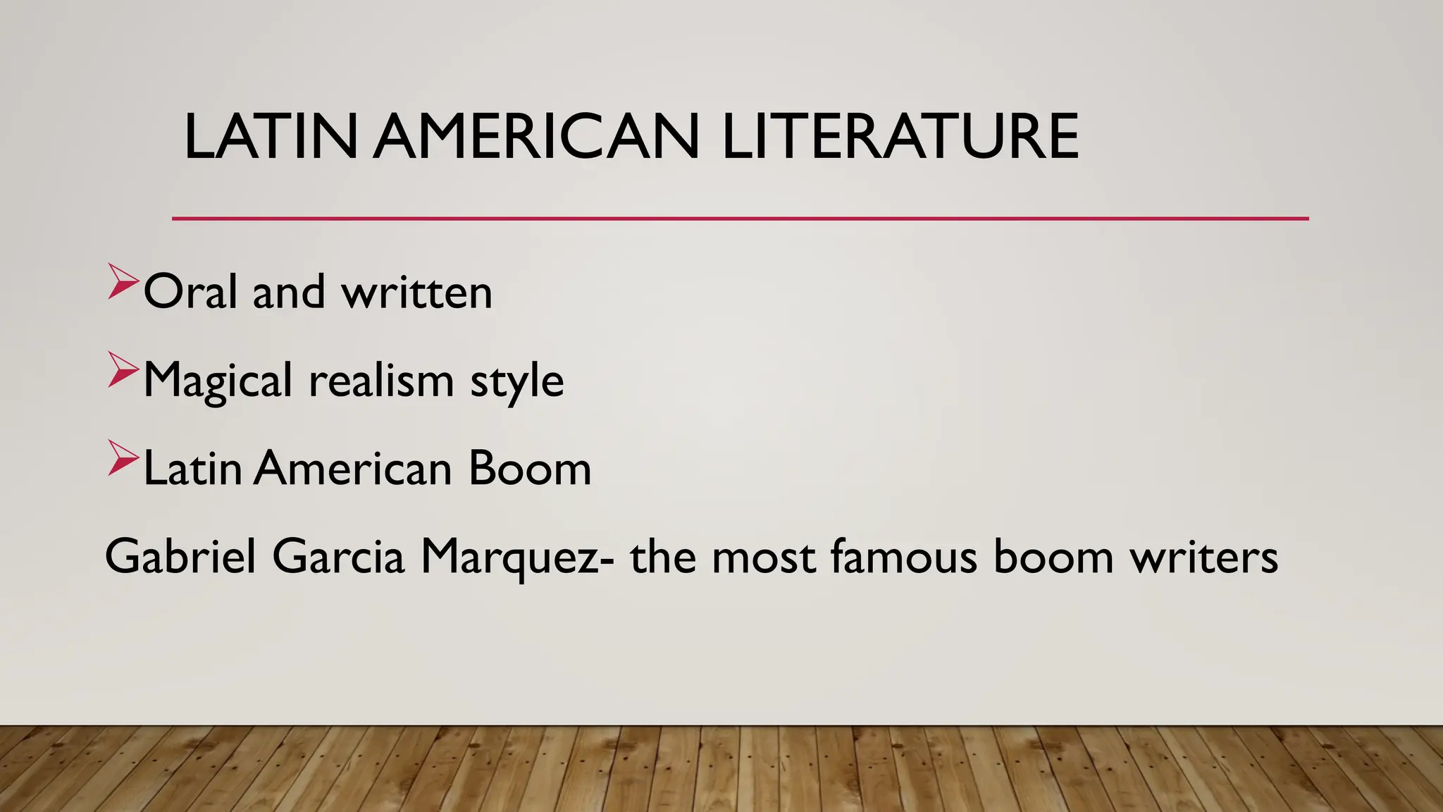 Latin American literature.powerpoint presentation | PPT
