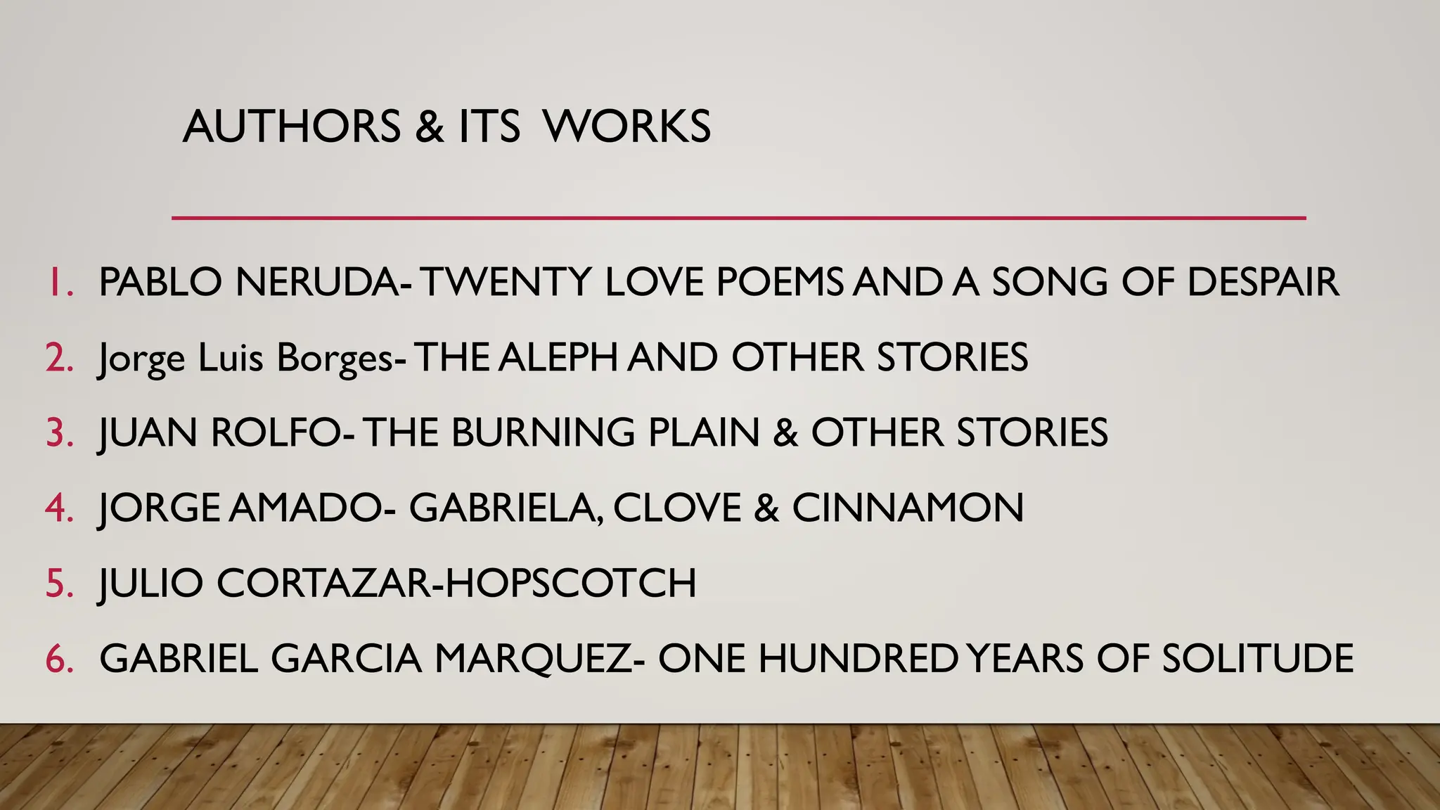 Latin American literature.powerpoint presentation | PPTX