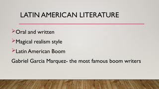 Latin American literature.powerpoint presentation | PPT
