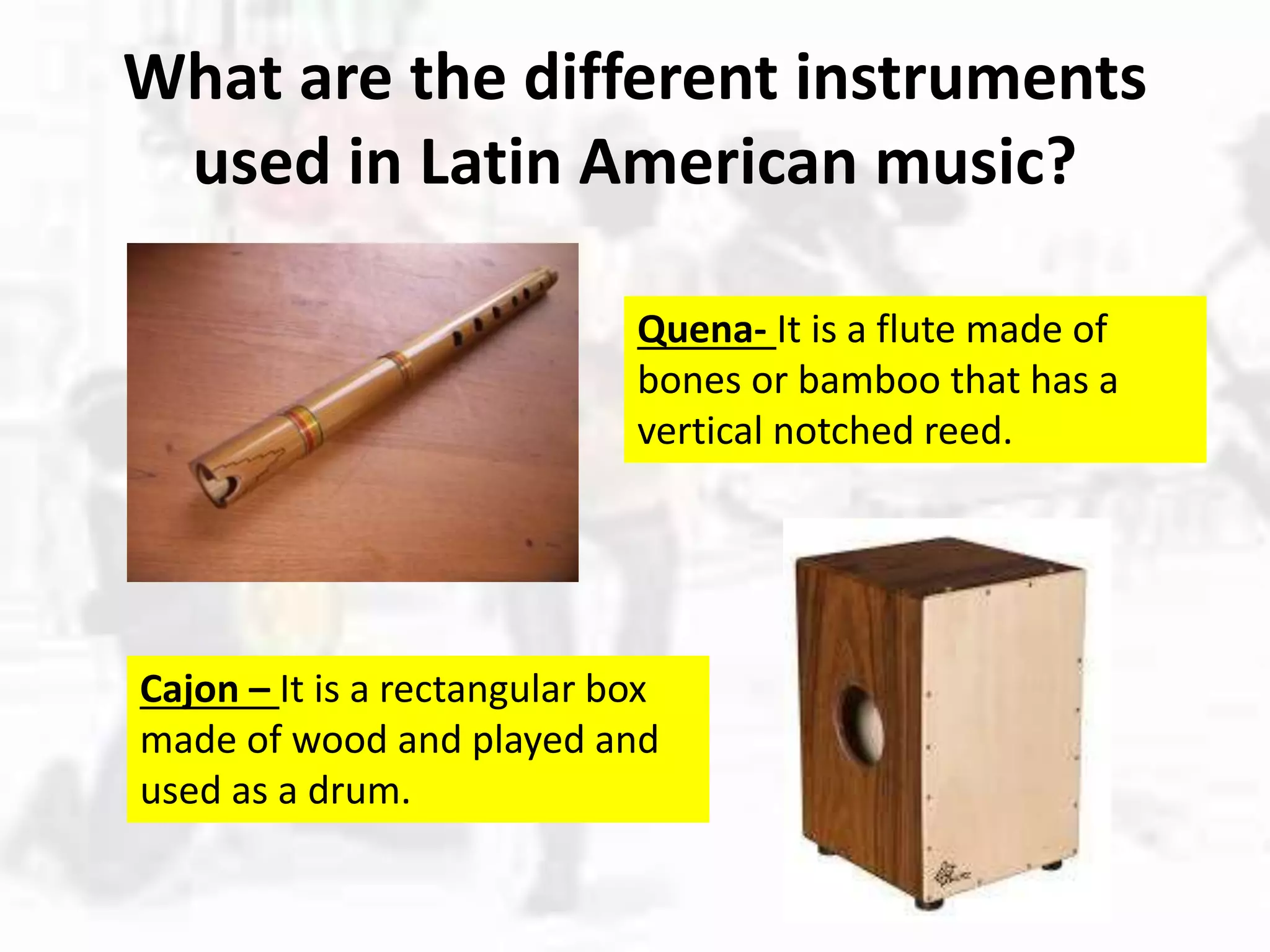 Latin american music | PPTX