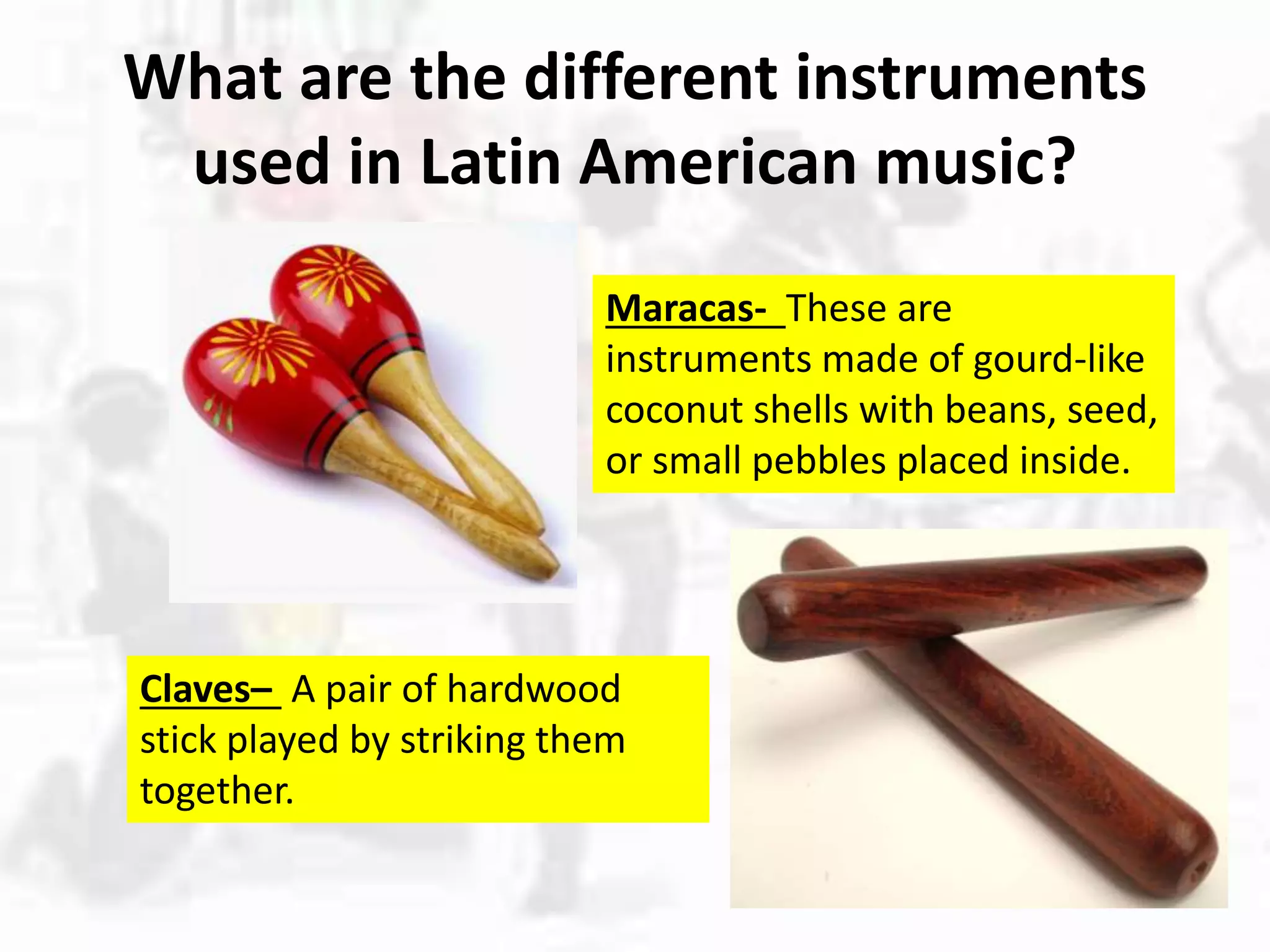 Latin american music | PPTX