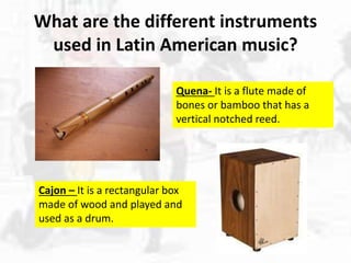 Latin american music | PPTX