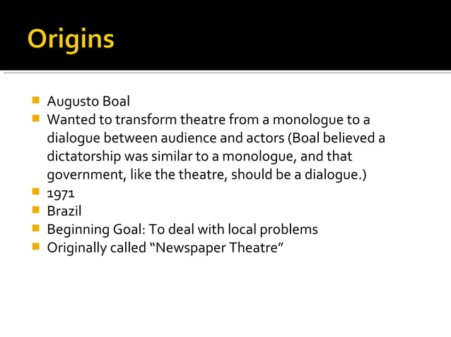 Latin american theatre hill lecture | PPT