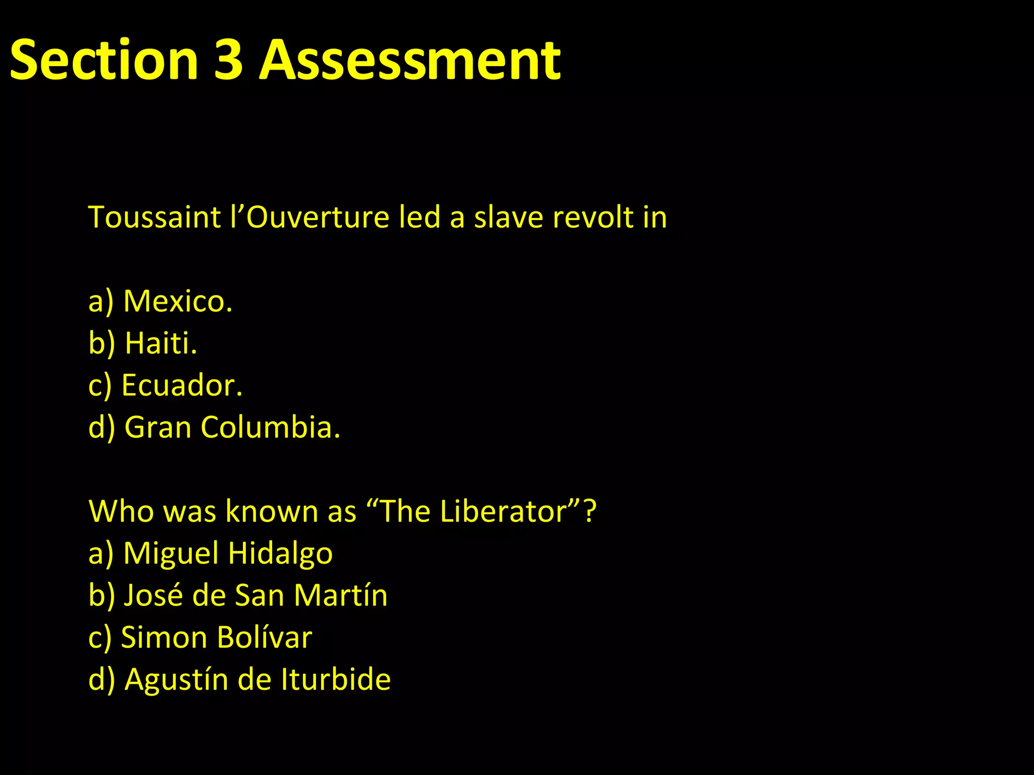 Latin American Wars Independence | PPT
