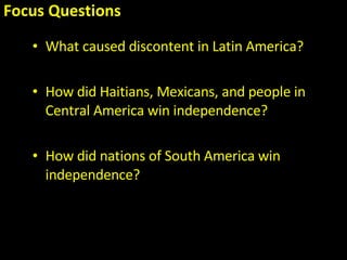Latin American Wars Independence | PPT