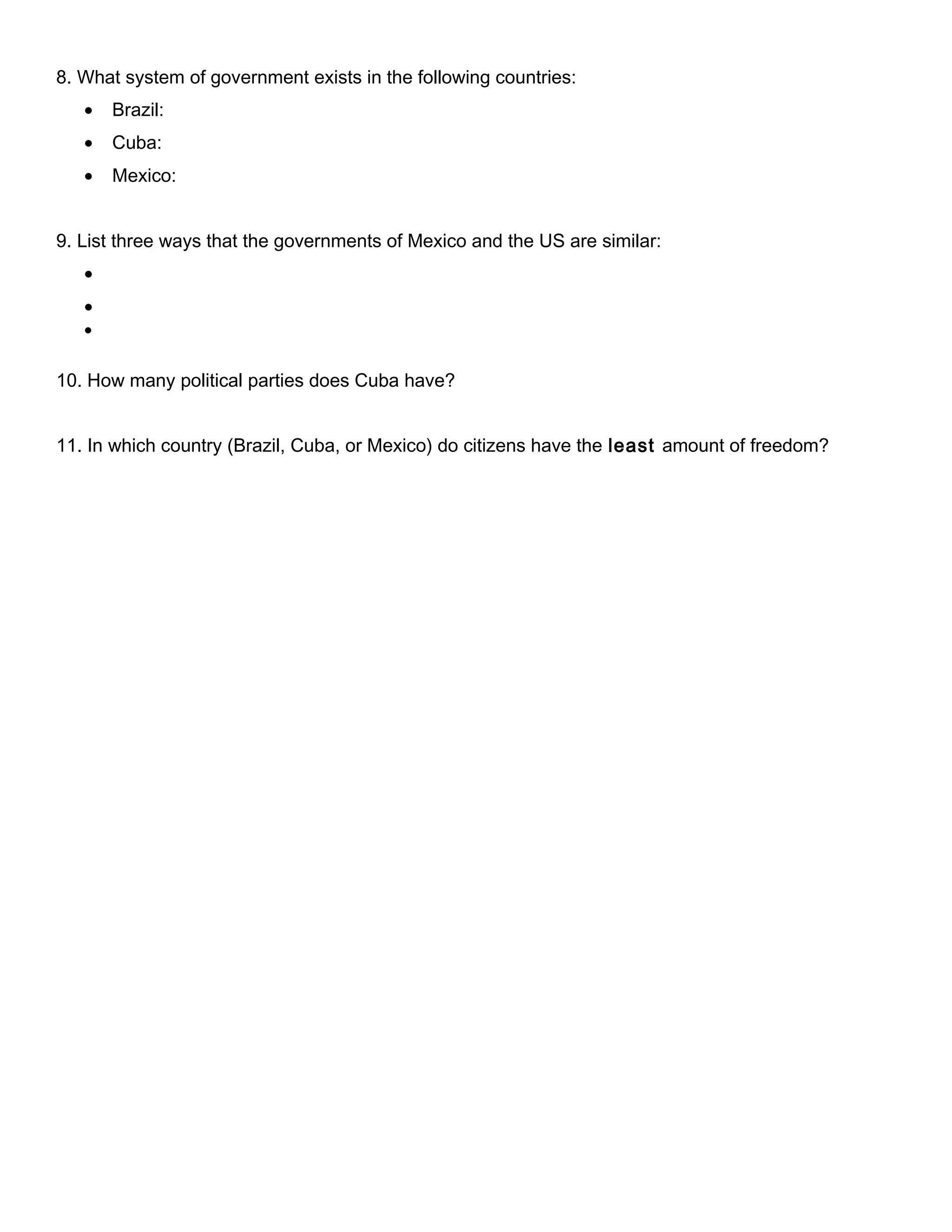 Latin america political system studyguide1 | DOC