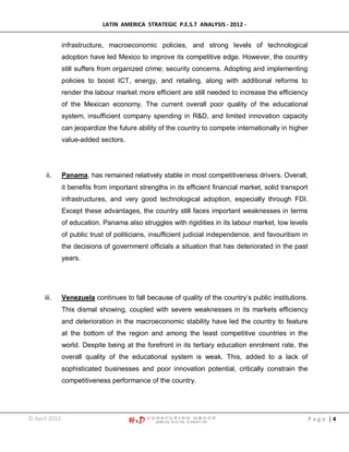 LATIN AMERICA STRATEGIC PEST ANALYSIS I | PDF