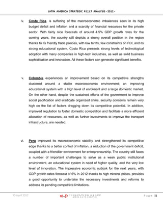 LATIN AMERICA STRATEGIC PEST ANALYSIS I | PDF