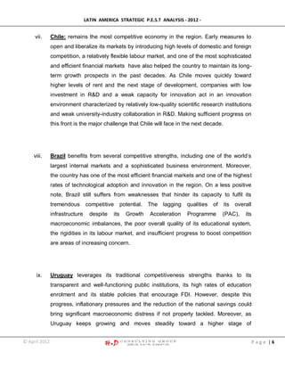 LATIN AMERICA STRATEGIC PEST ANALYSIS I | PDF