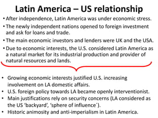 Latin America – US relationship | PPT