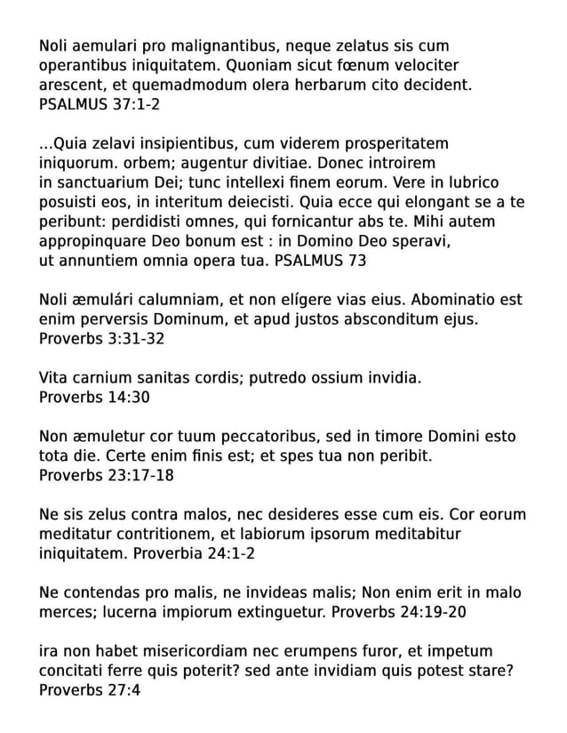 Latin Envy Warning Tract | PDF