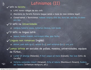 Do Latin ao galego e ao castelán. v1.4_2012 | PDF