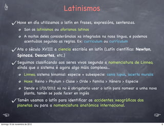 Do Latin ao galego e ao castelán. v1.4_2012 | PDF