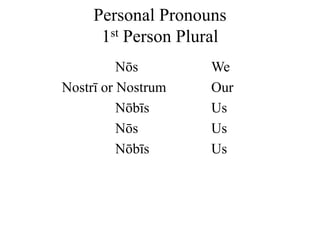 Latin 1 lesson 10 share | PPTX