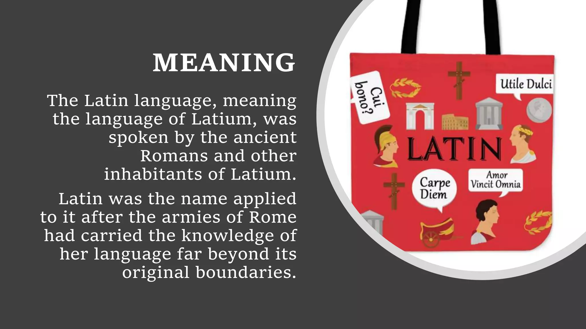 LATIN - WHAT IS LATIN? | PPTX | Science