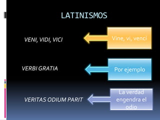Latinismo | PPTX