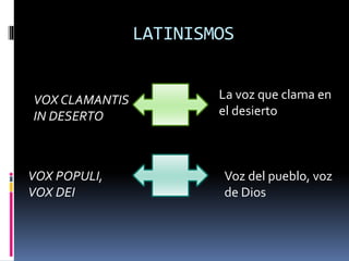 Latinismo | PPTX