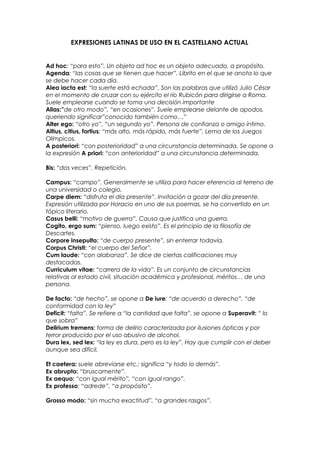 Latinismos | DOC