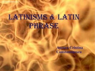 Latinisms Aurora | PPT