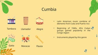 Explanation of Latin Music of different Genres | PPT