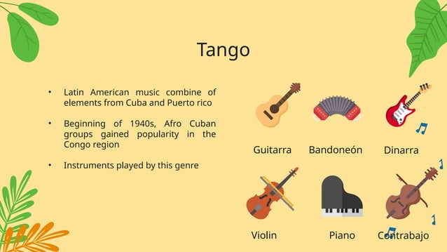 Explanation of Latin Music of different Genres | PPT