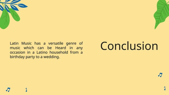 Explanation of Latin Music of different Genres | PPT