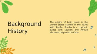Explanation of Latin Music of different Genres | PPT