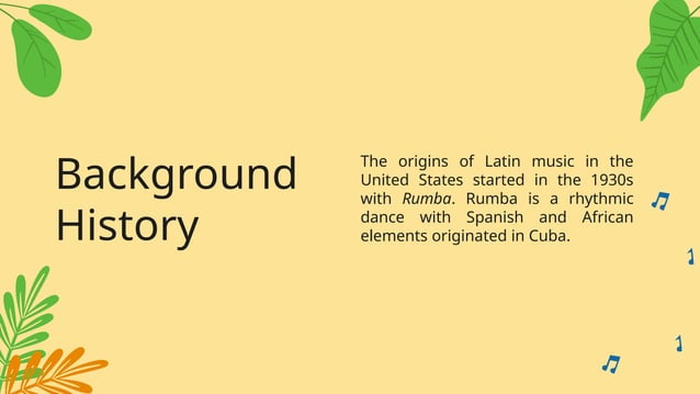 Explanation of Latin Music of different Genres | PPT