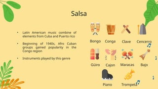 Explanation of Latin Music of different Genres | PPT