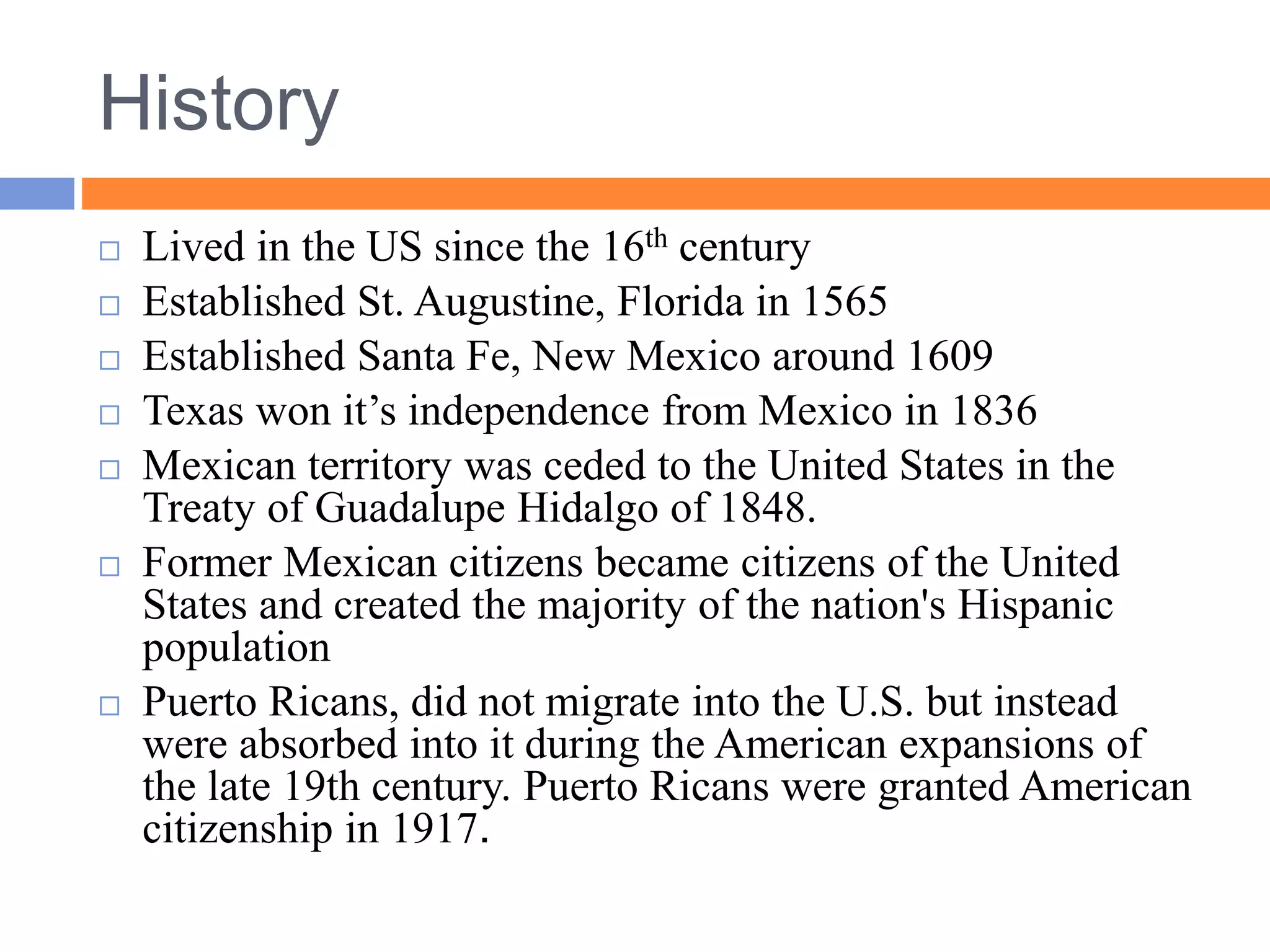 Latino hispanic americans | PPTX