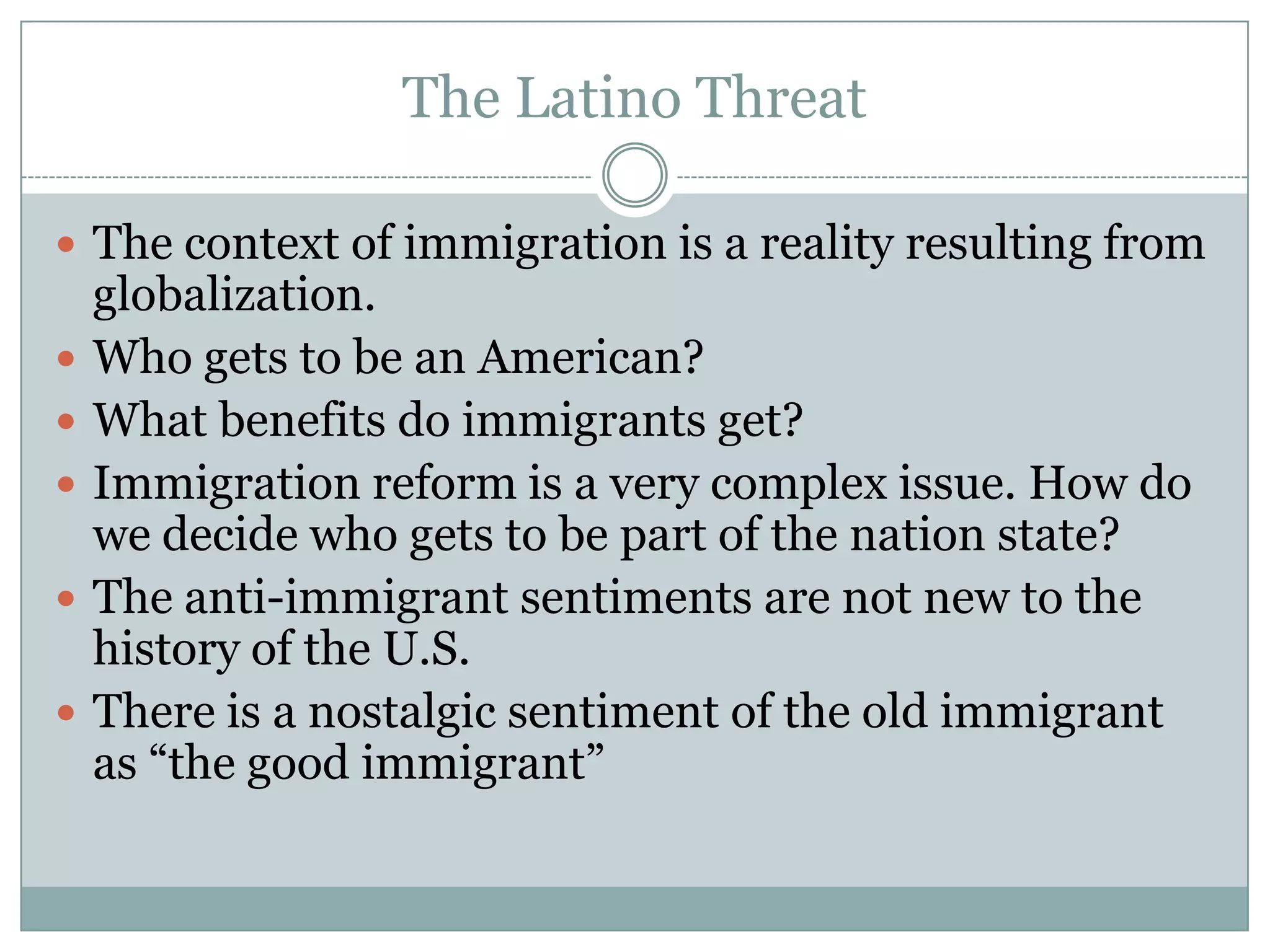 Latino immigration | PPTX