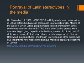 Latinos stereotypes | PPTX