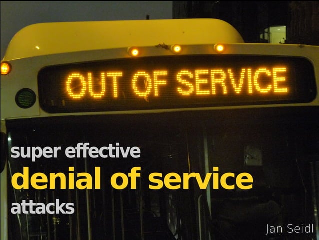 Super Effective Denial of Service Attacks | ODP | Internet | Computing