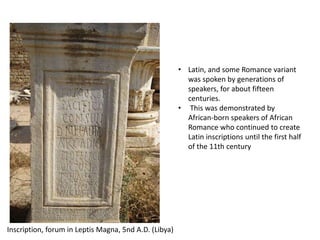 latin presentation on African Romance Language.pptx