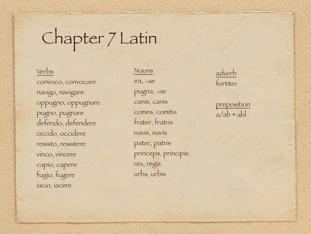 Latin Review I | PPT