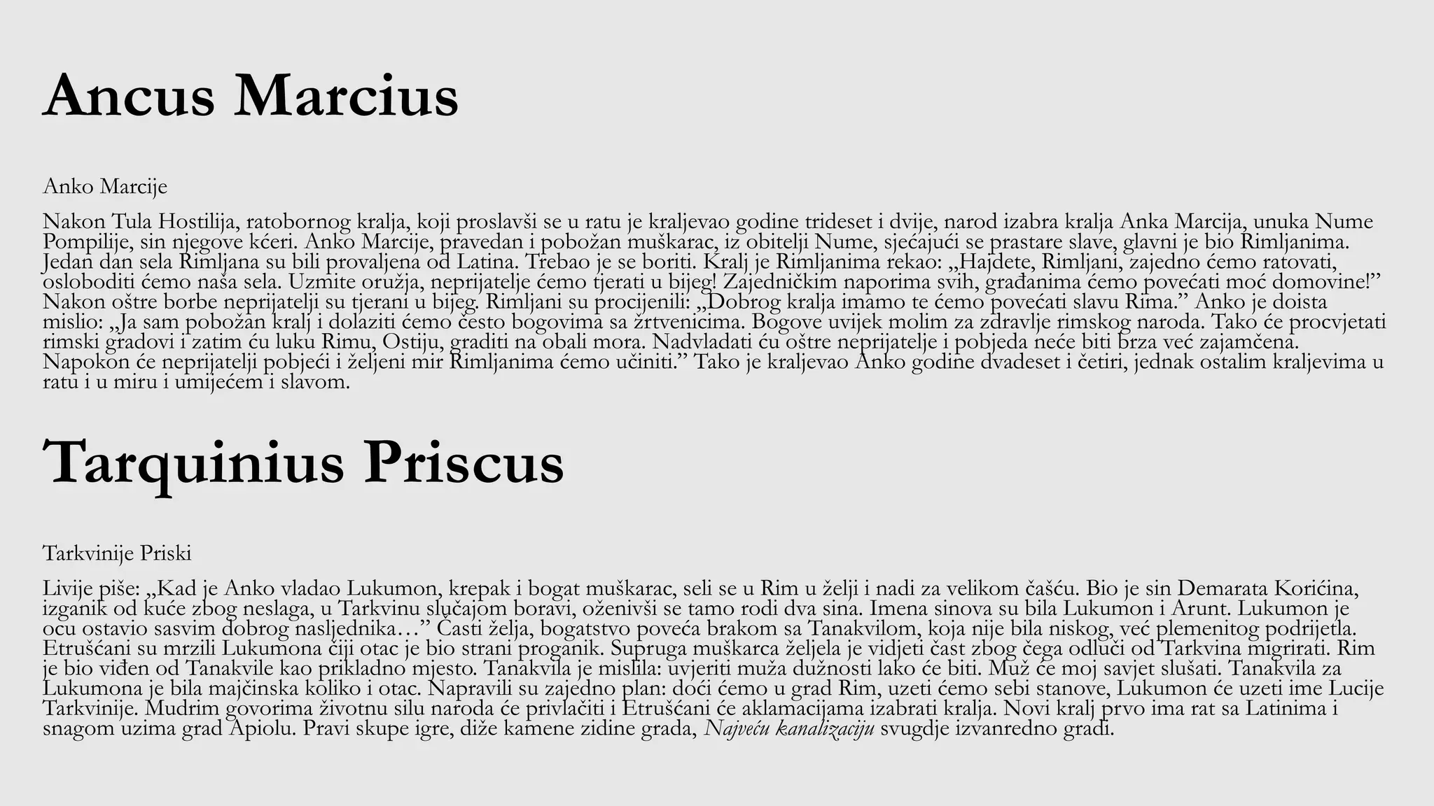 Latinska gramatika i prijevodi tekstova 1. razreda općih gimnazija | PPTX