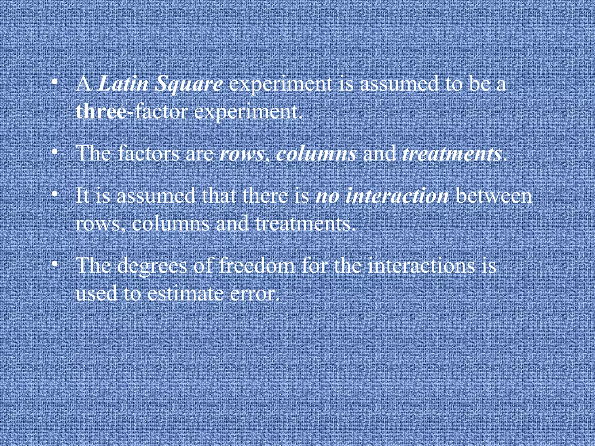 Latin square design | PPT