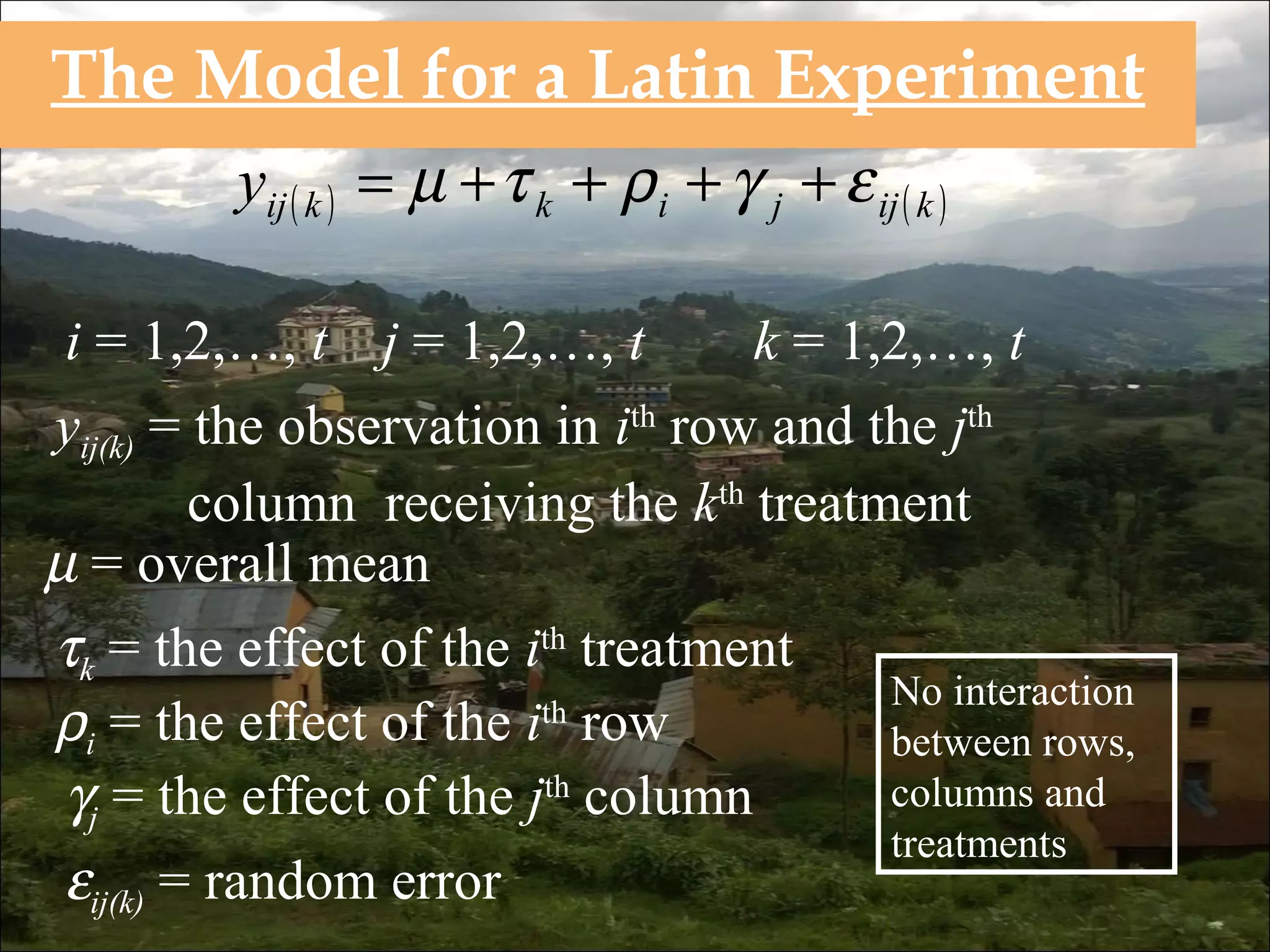 Latin square design | PPT