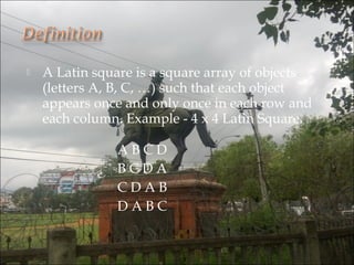 Latin square design | PPT
